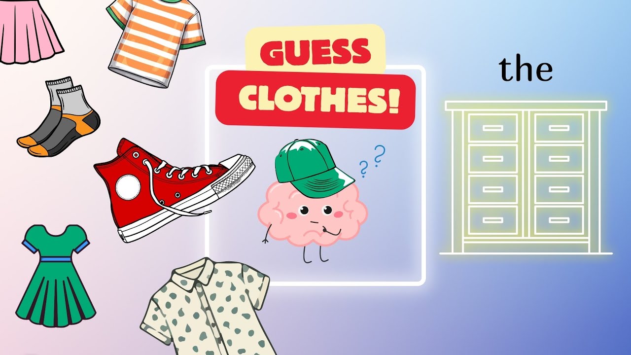 Guess the CLOTHES | GAME | Learning English - YouTube