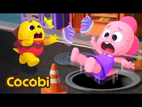 Help! I Fell into a Manhole😱 Safety Songs for Kids | Cocobi