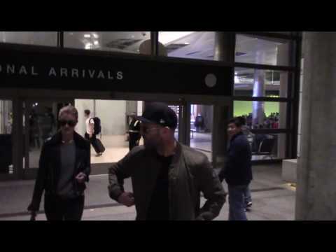 Rosie Huntington-Whiteley And Jason Statham Seen Arriving At LAX