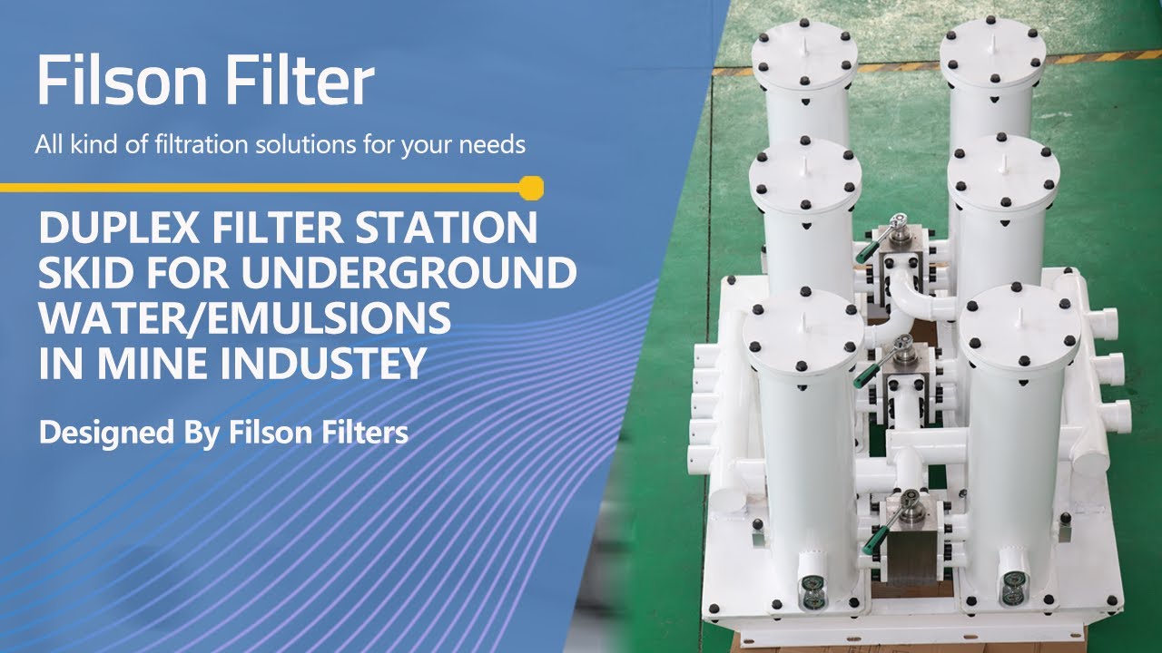 Filson Custom Duplex Filter Station Skid for Underground Water ...