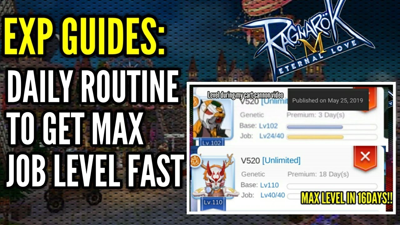 GET TO MAX JOB LEVEL FASTER with my DAILY ROUTINE (Get to 3rd JOB ...