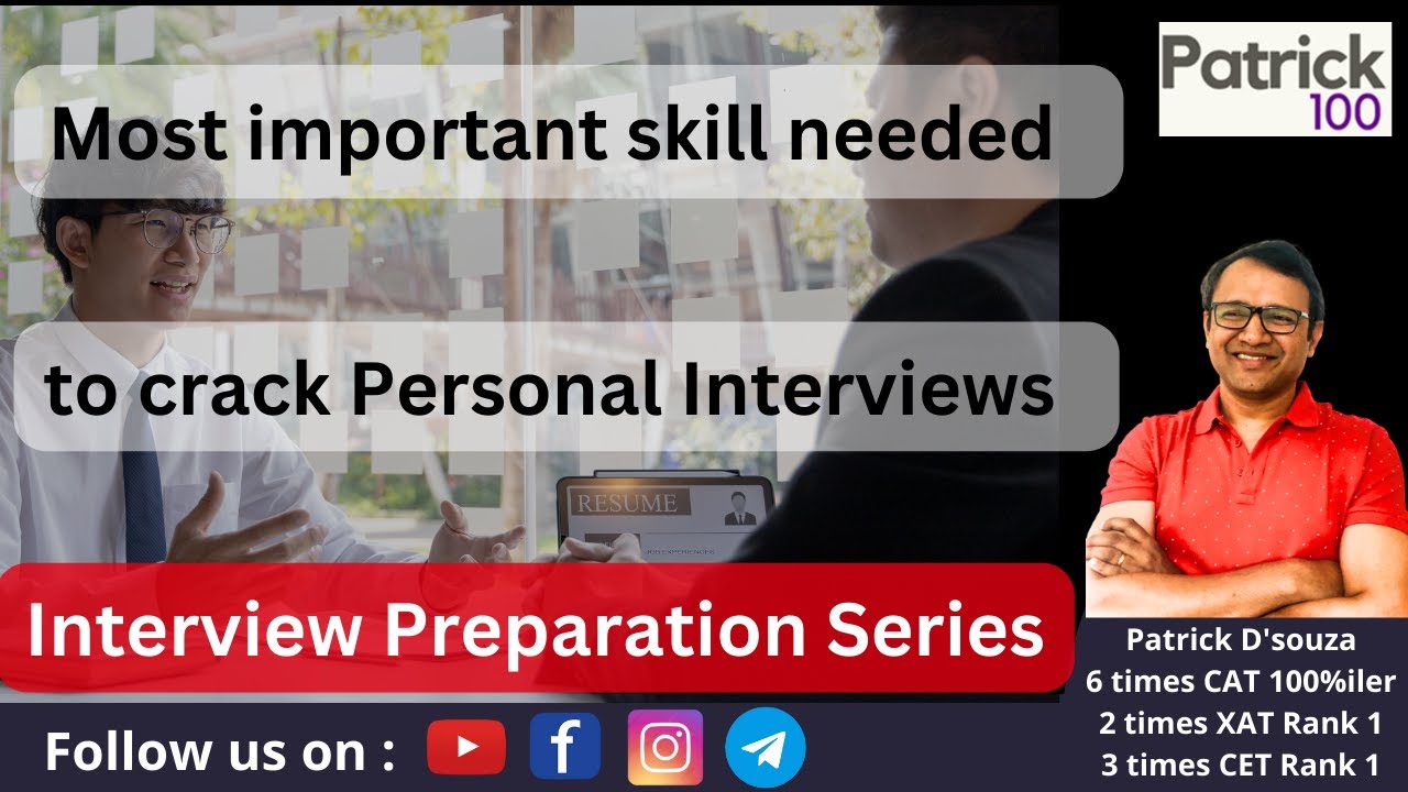 Most important skill needed to crack Personal Interviews | Interview ...