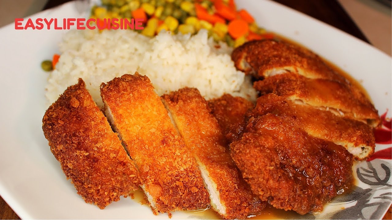 Easy Tonkatsu recipe (fried Pork cutlet)/tutorial/ how to make by ...