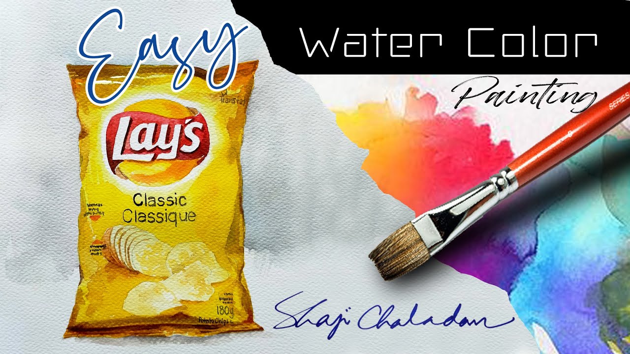 ORIGINAL LAYS?? | Lays painting | Still life painting | Watercolor ...