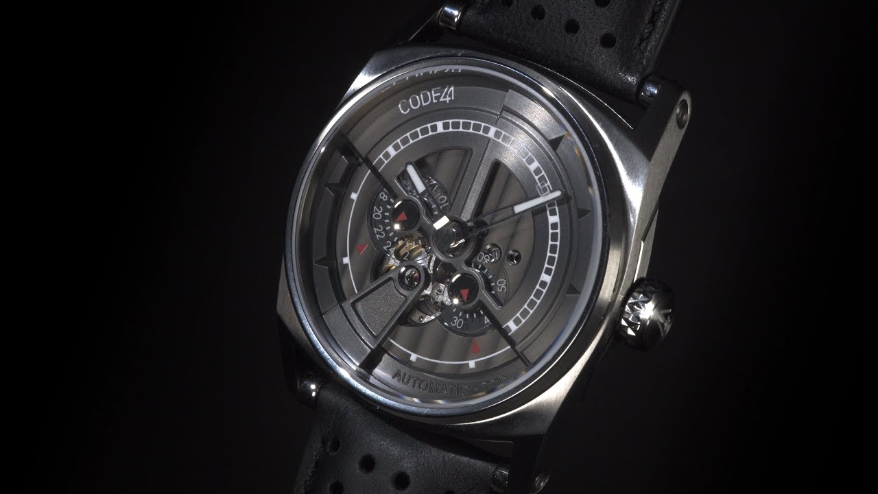 CODE41 | ANOMALY-01 ACIER, CADRAN NOIR - YouTube