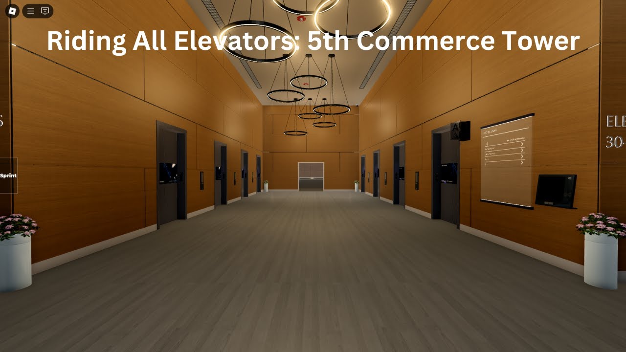 Riding All Elevators at 5th Commerce Tower | Roblox - YouTube