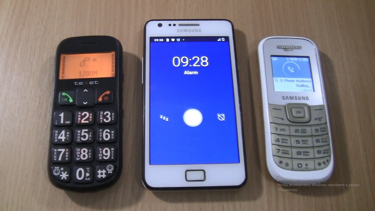 Samsung Galaxy S2 Android11 alarms+Texet B200+ Samsung 1200M Incoming ...