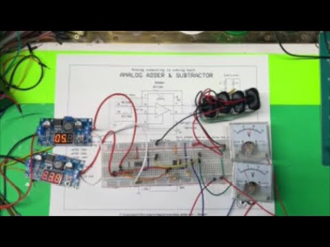 Analog adder subtractor - YouTube