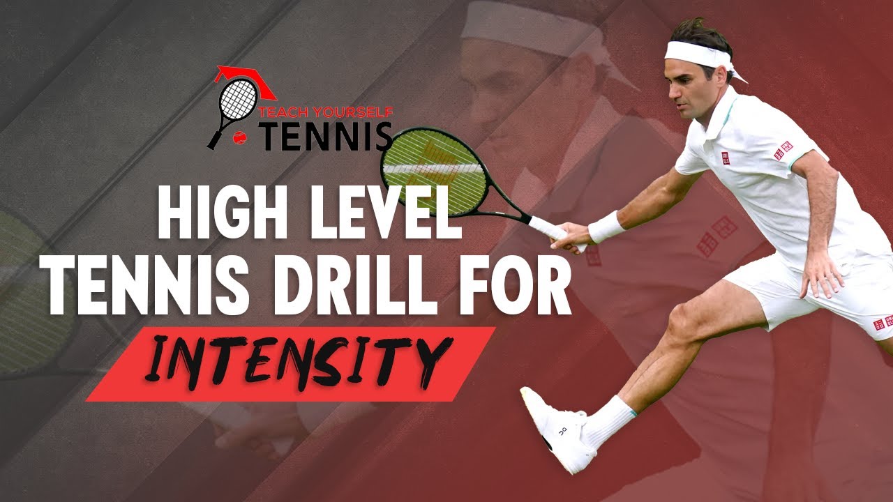 High Level Tennis Drill For Intensity - YouTube