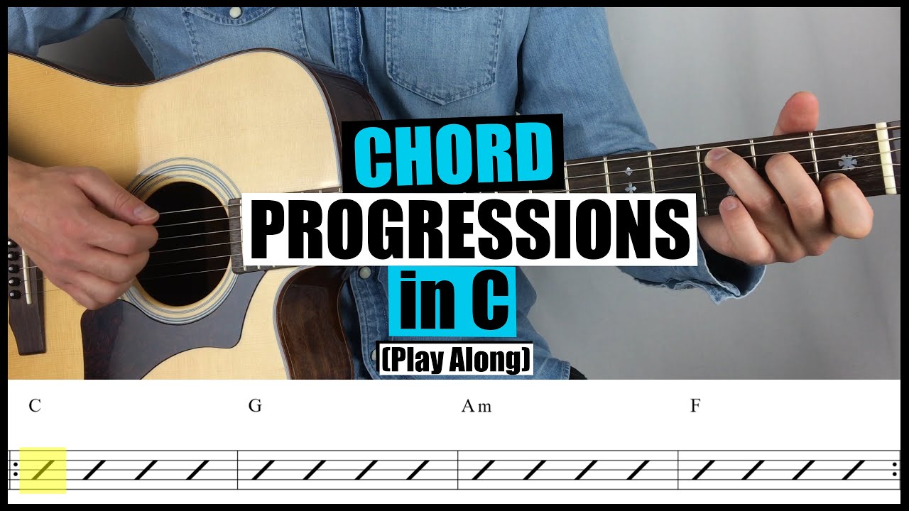 Chord Progressions in C (Play Along) - YouTube