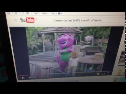 Barney comes to life (Super Singing Circus from Tea-Riffc Manners!)