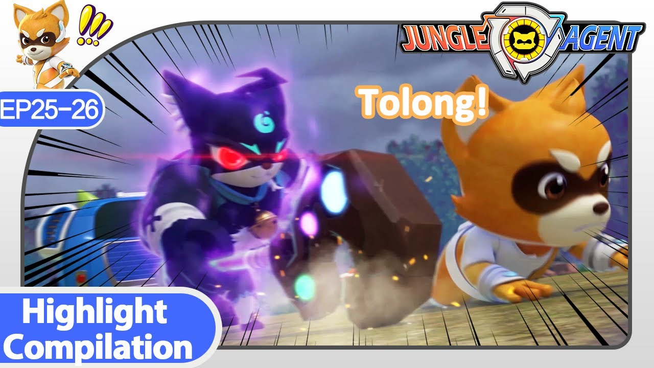 【JungleAgent Highlight】EP25-26 Compilation | For kids | Kartun Anak ...