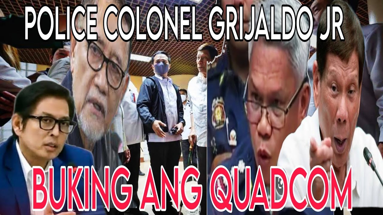 POLICE COLONEL GRIJALDO JR . Testified in the SENATE AGAINST QUADCOM # ...