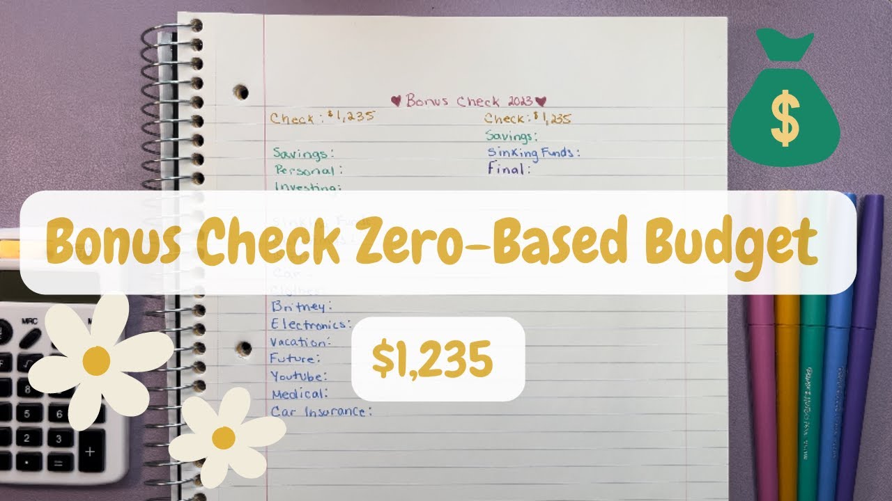 ☀️ Bonus Check Zero-Based Budget With Me | $1,235 | Simple & Easy | ☀️ ...