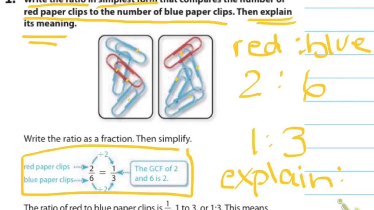 6.RP.1 Ratios Introduction - YouTube