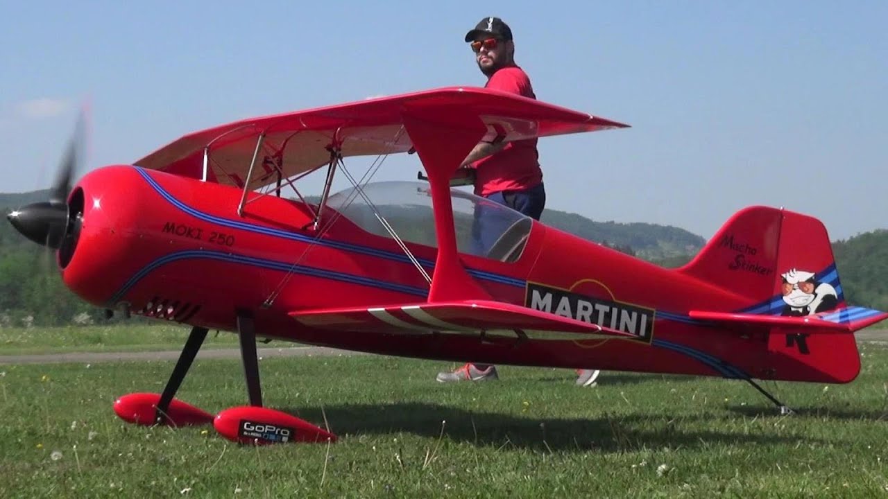 Radial Bi-Plane Aerobatics RC Super Stinker Model - YouTube