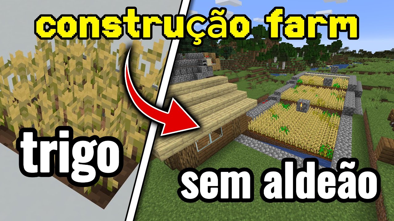 farm de trigo sem aldeão 2024 - YouTube