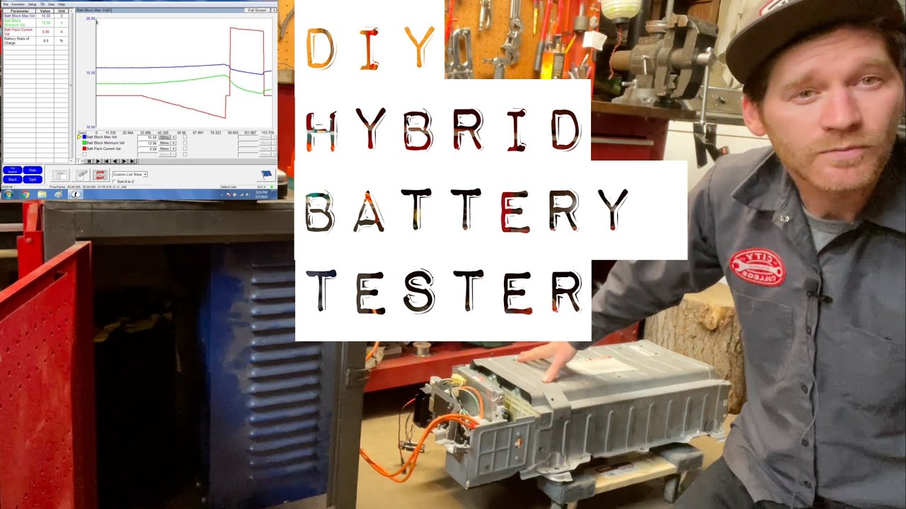 DIY hybrid battery dyno - YouTube