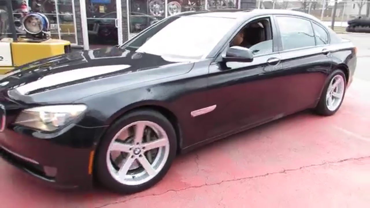 HILLYARD RIM LIONS 2009 BMW 750 LI RIDING ON CUSTOM 19 INCH STAGGERED ...