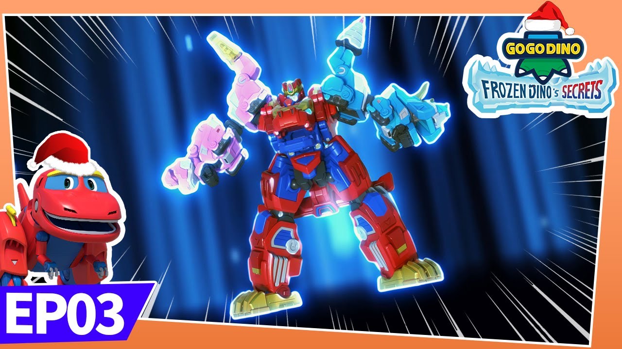 ️GOGODINO: Frozen Dino's Secrets ️ 03 Super Dinos Combine! | Dinosaur ...