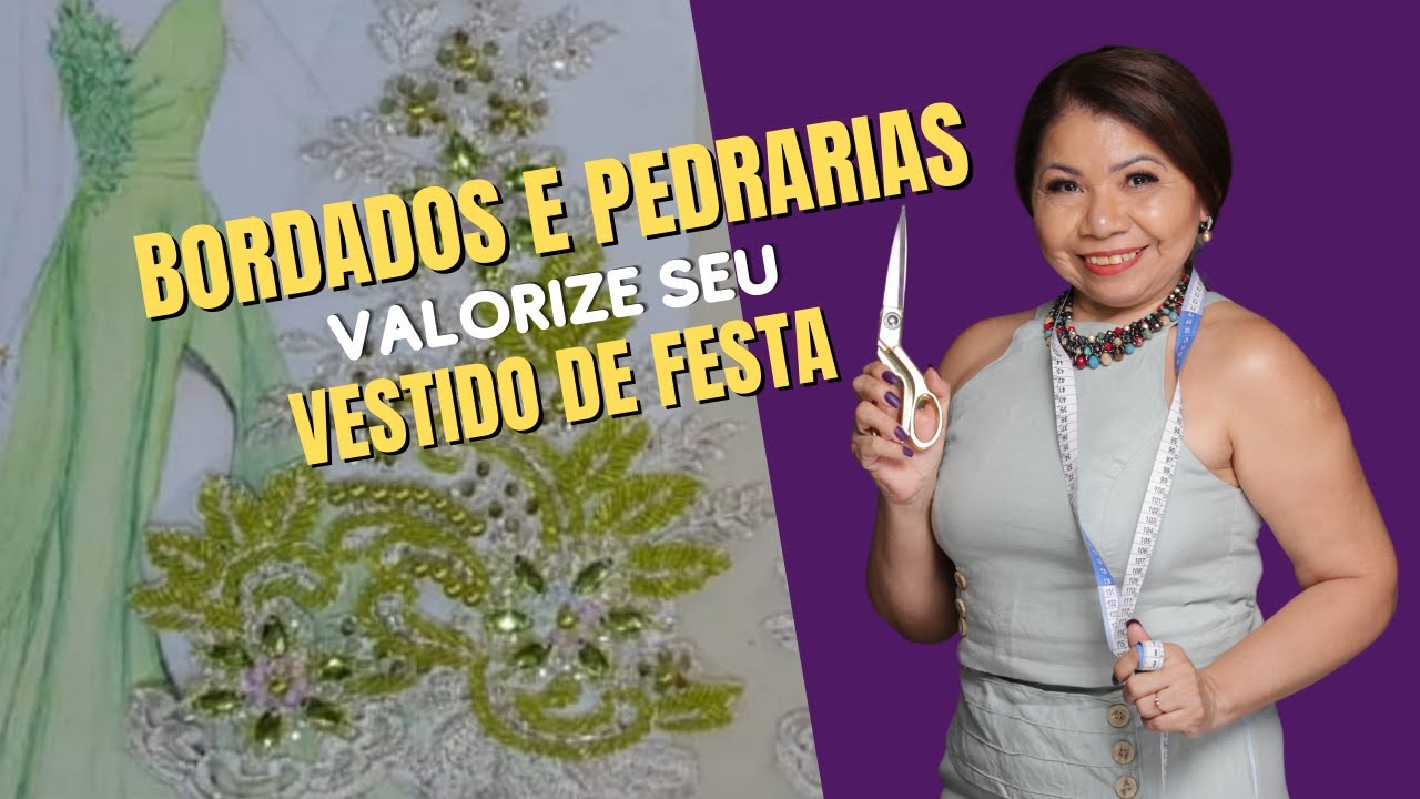 COMO REBORDAR UMA RENDA COM PEDRARIAS | Coloque o tom desejado na renda ...