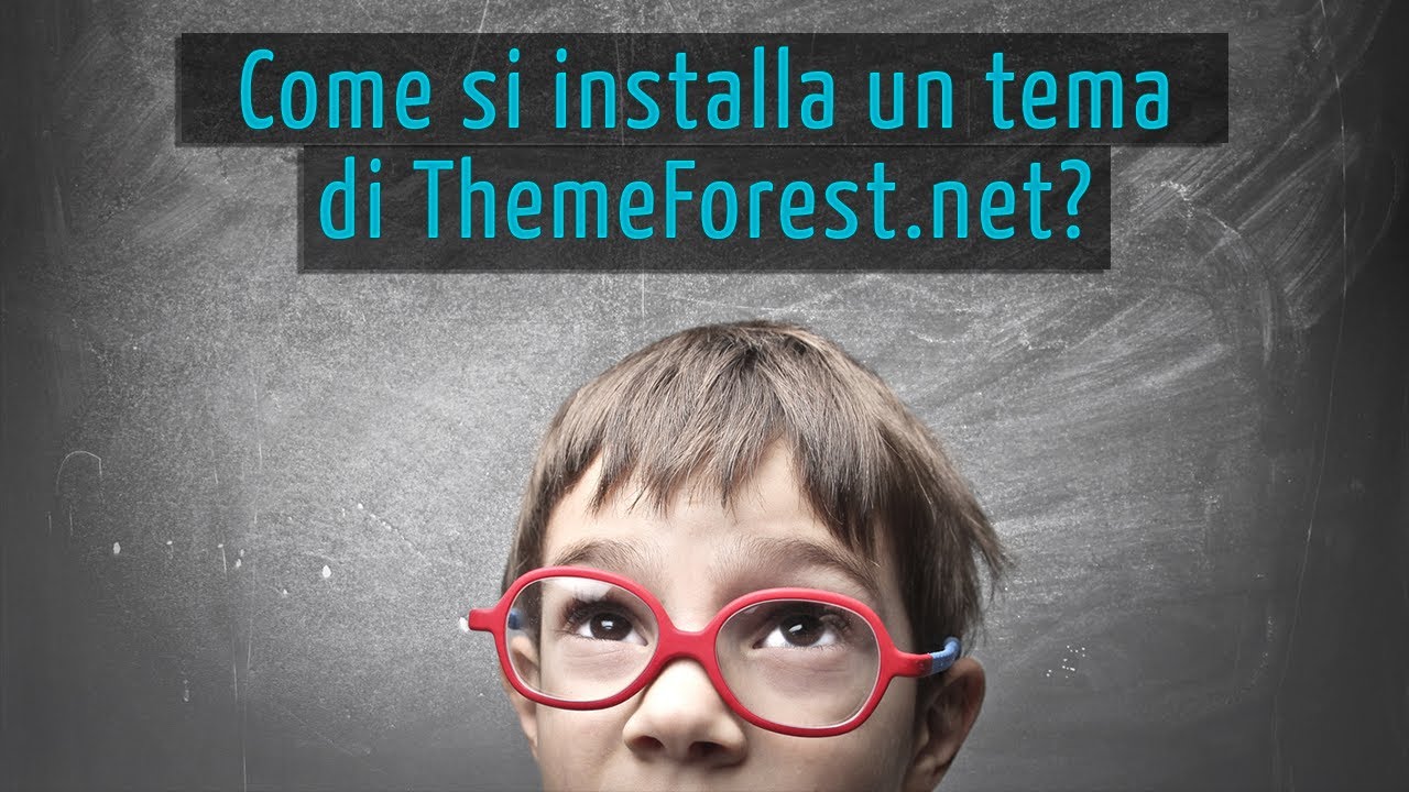 Guida su come installare un tema di ThemeForest.net in WordPress - YouTube