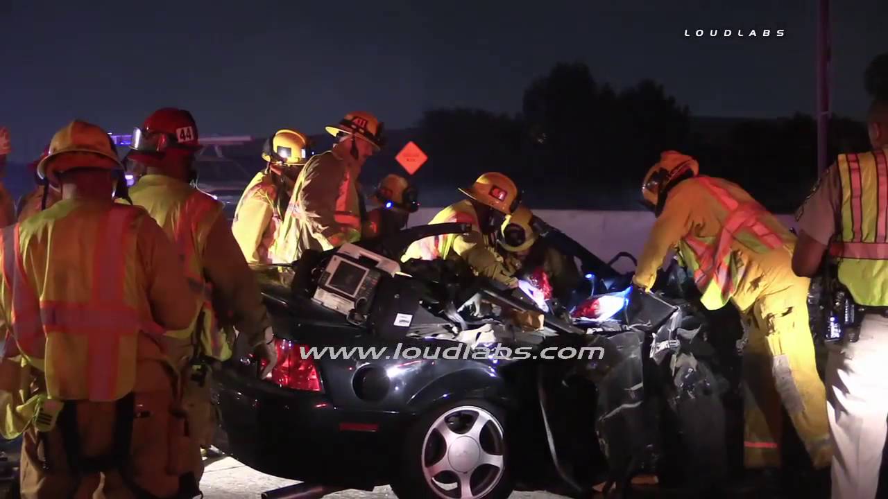 Roll Over Traffic Collision on the 91 FWY / Compton RAW FOOTAGE - YouTube