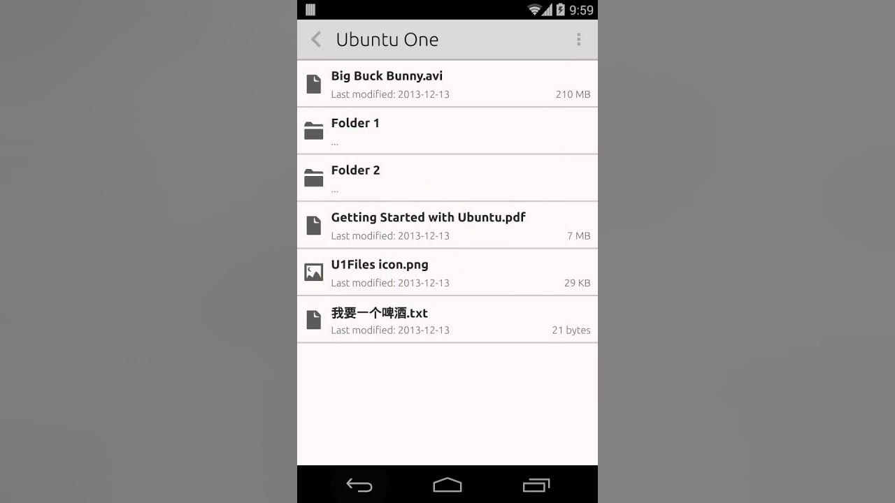 Ubuntu One cross-platform Qt/QML App (Android Demo) - YouTube