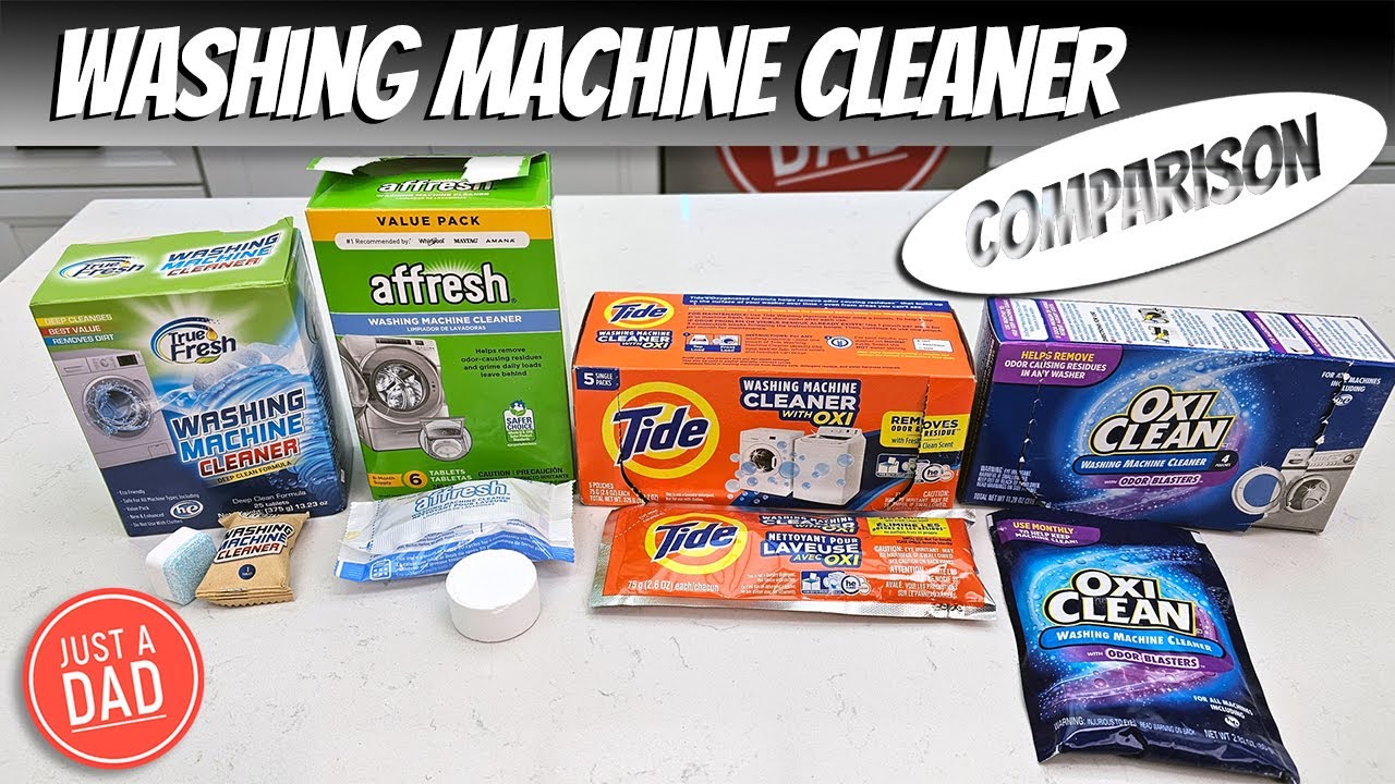 Best Washing Machine Cleaner Comparison affresh, Tide, Oxi Clean, True ...