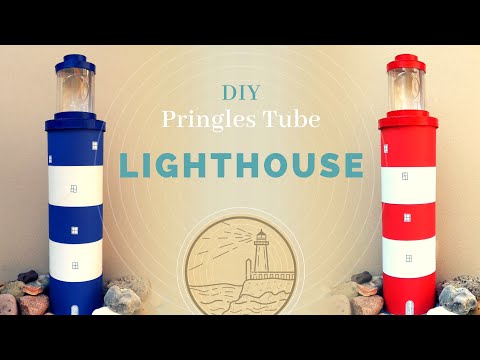 Esselle Crafts: Pringles Tube Lighthouse