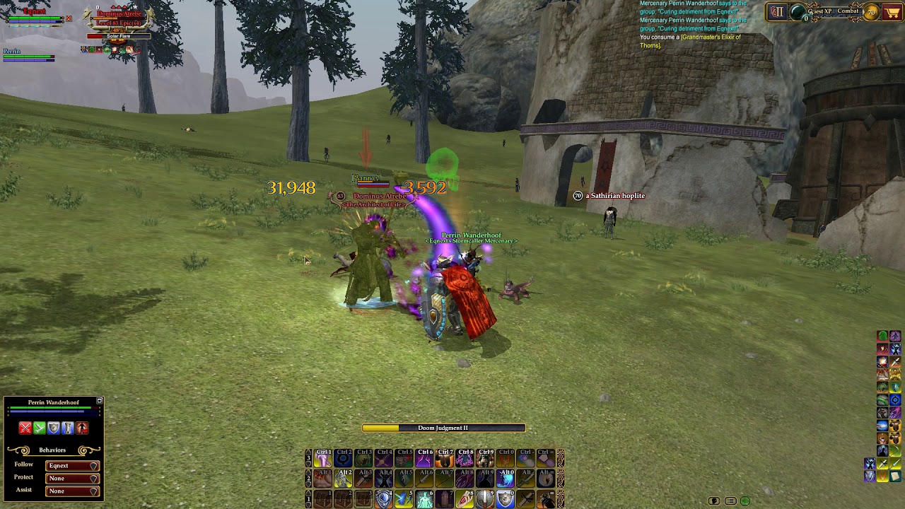 EverQuest II Level 70 ShadowKnight Solo with Merc Dominus Atrebe Level ...