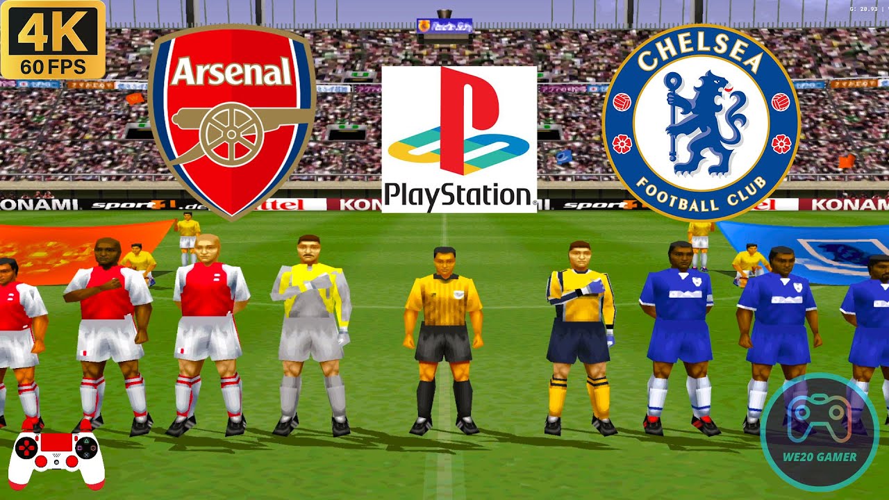 Winning Eleven 2002 Gameplay - Arsenal vs Chelsea - Duckstation PS1 on ...