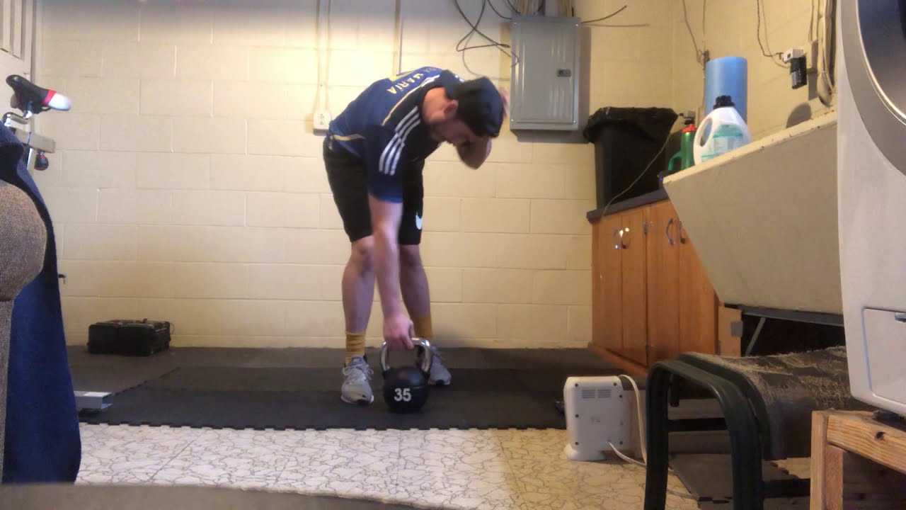 Dante's kettlebell workout - YouTube