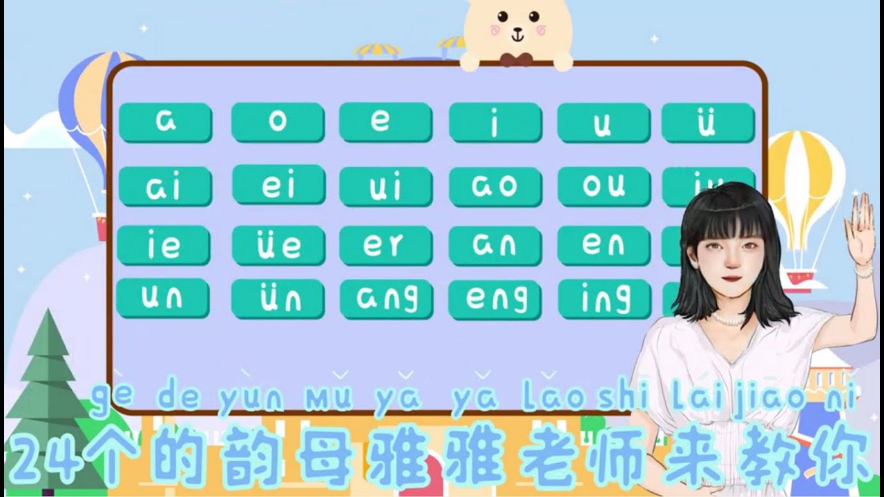 Ep1|Finals|韵母歌|Mandarin|Learn Chinese for kids|Chinese song for kids ...