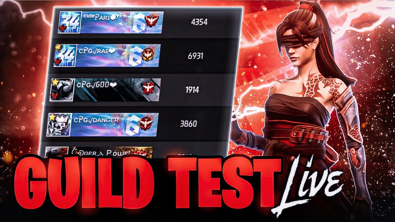 FREE FIRE UID CHECK AND REACTION IN LIVE//HARDEST GUILD TEST 1 VS 2 # ...