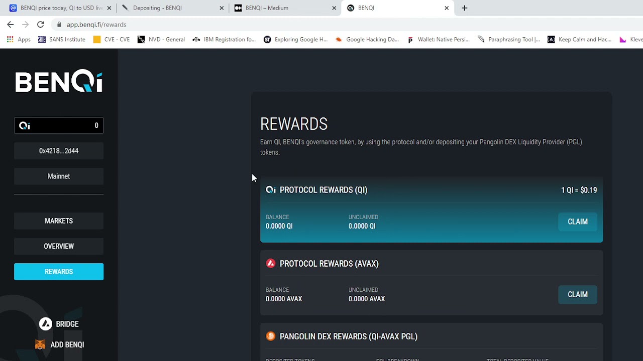 COINHUNTERS: BENQUI(QI) financial protocol on AVAX - YouTube