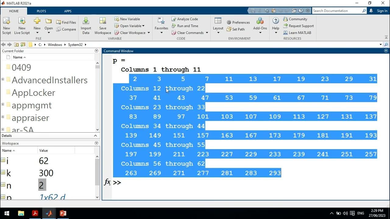Determining sexy prime numbers using MATLAB - YouTube