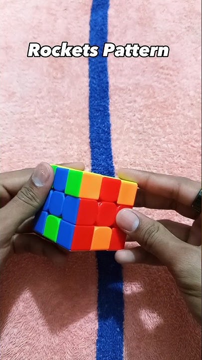 Rockets Pattern On Rubik's Cube| Kafil's Cubes| #shorts - YouTube