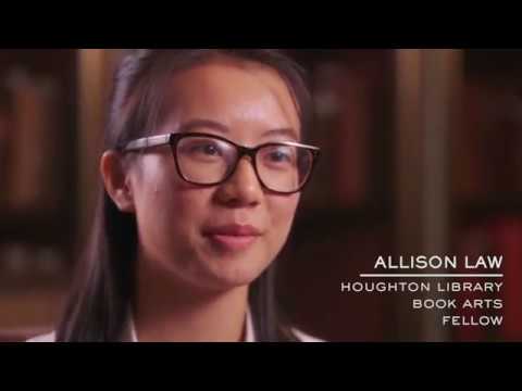 Allison Law - Houghton Library Book Arts Fellow - YouTube