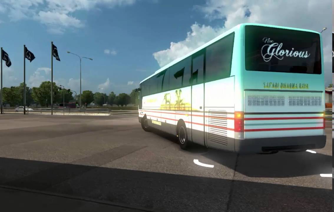 Euro Truck Simulator 2★Adiputro Vanhool ★ Bus Mods - YouTube