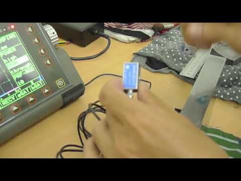 Praktek UT. 2-Kalibrasi Probe Sudut (Angle) - YouTube