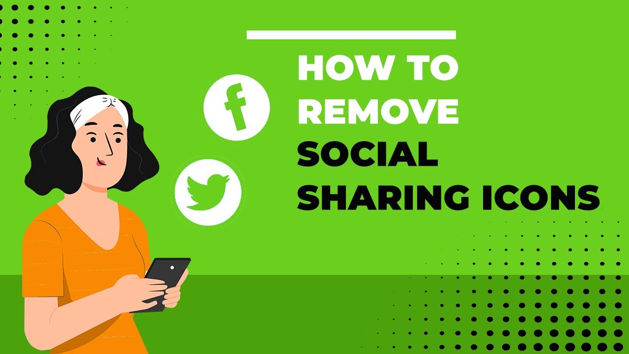 How to remove social sharing Icons? - YouTube