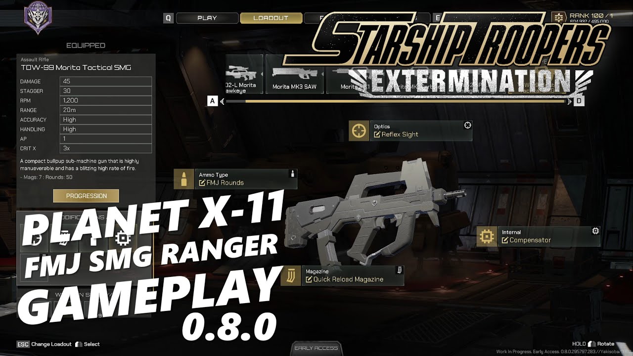 Starship Troopers: Extermination Gameplay - FMJ SMG Ranger Build (No ...