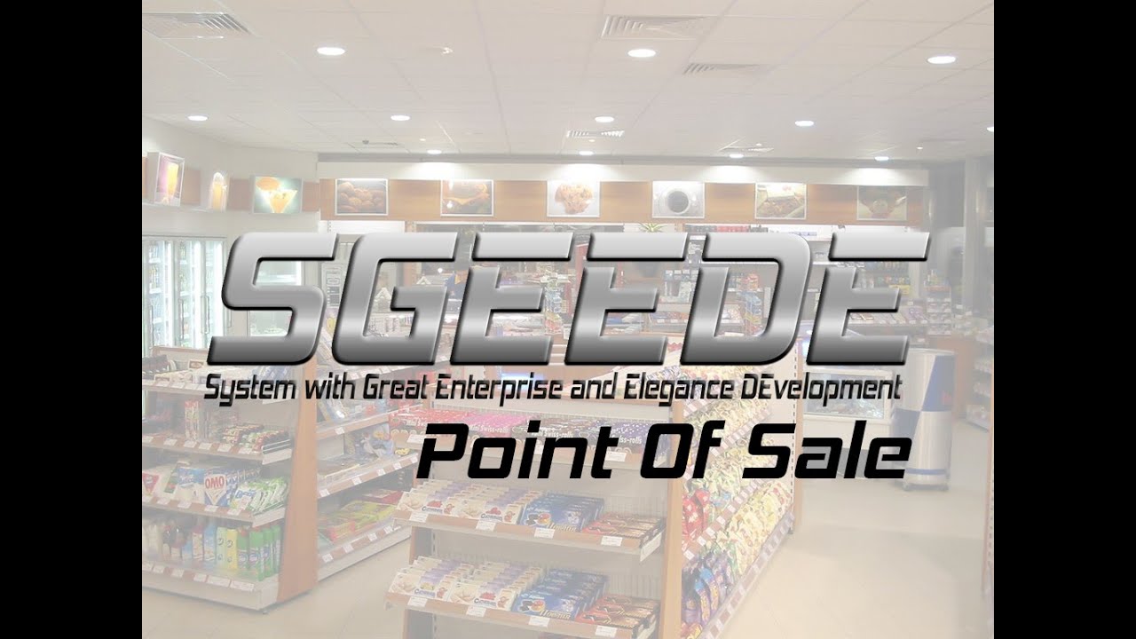 SGEEDE - Point of Sale (POS) System - YouTube