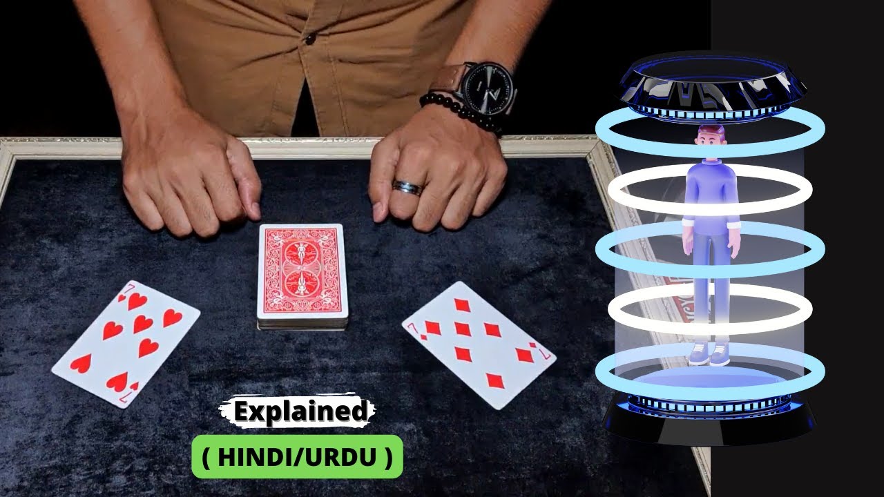 Teleportation || Intermediate card trick with tutorial in hindi/urdu || tash magic tricks - YouTube