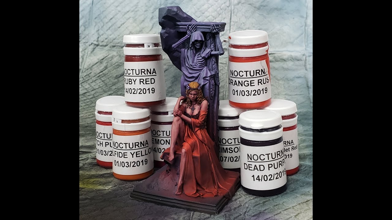 Painting Red Miniatures Nocturna Red Set 2019 - YouTube