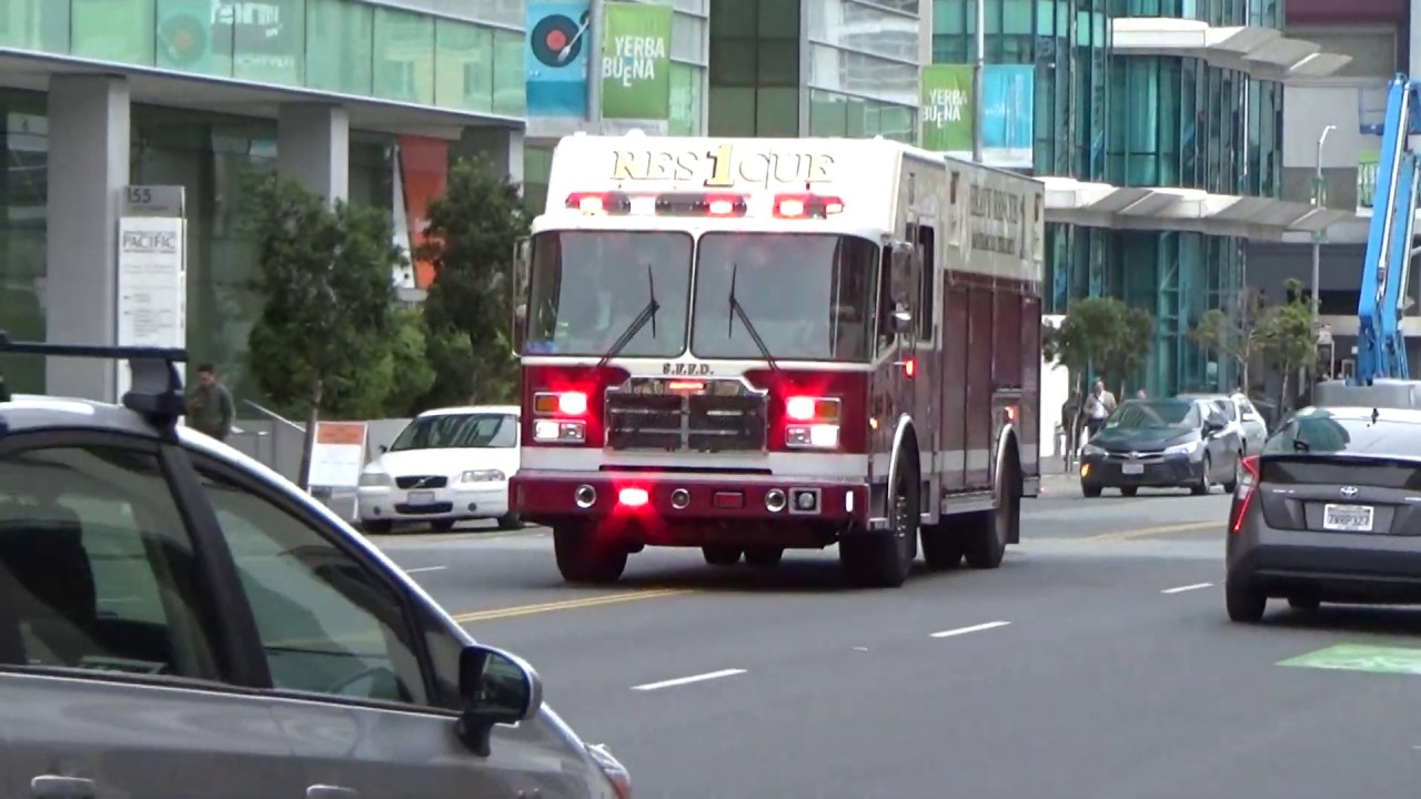 San Francisco Fire Department Rescue 1 Responding Code 3 - YouTube