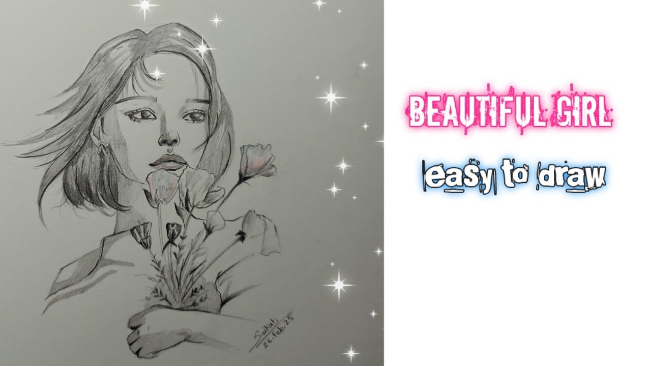 Easy trick to draw Protait / simple drawing tutorial / quick sketch ...