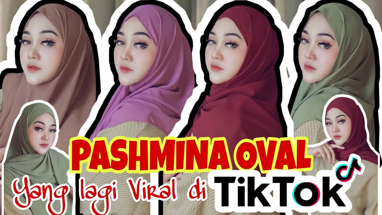 HIJAB YANG VIRAL DI TIKTOK PASHMINA OVAL 😍 SHOPEE HAUL - YouTube