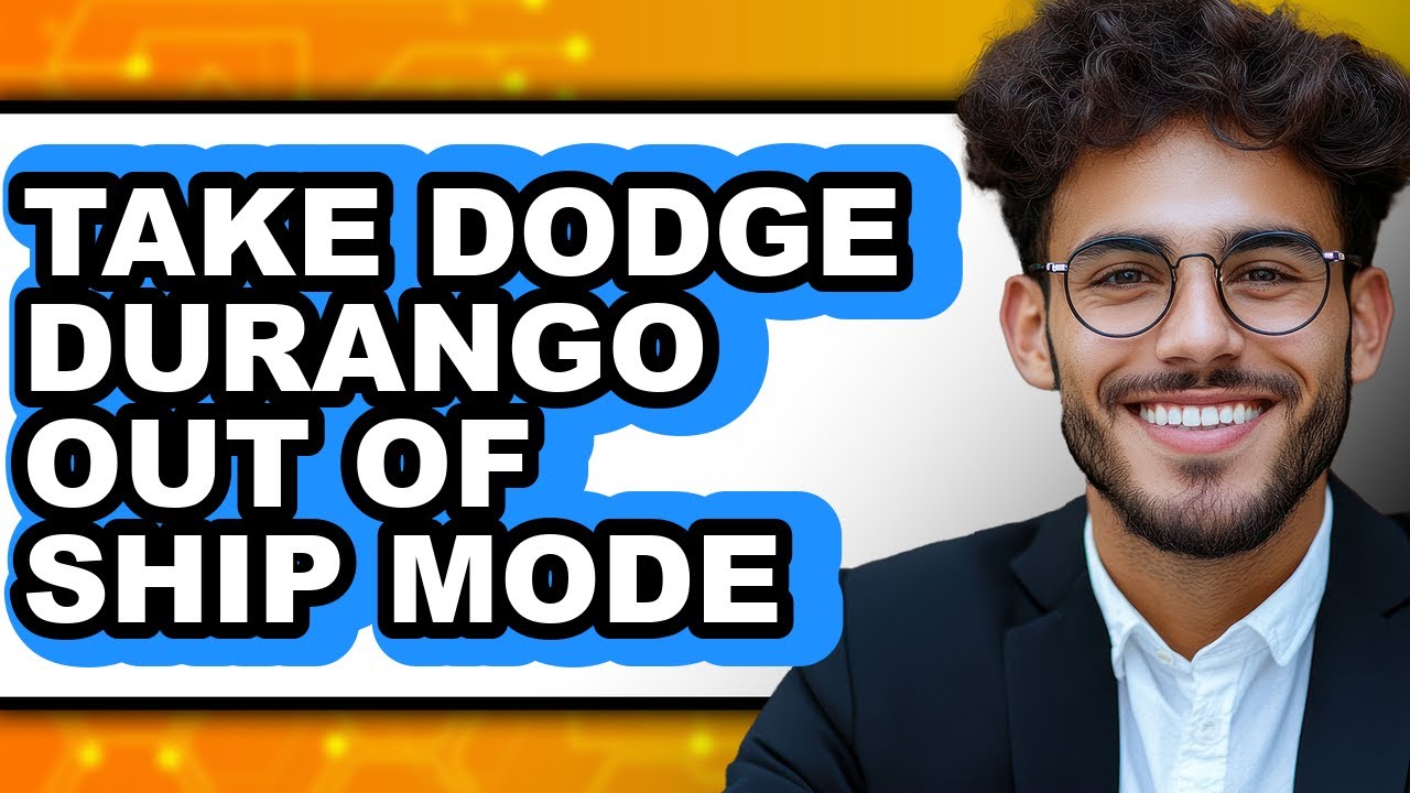 How to Take Dodge Durango Out of Ship Mode - Easy Guide - YouTube